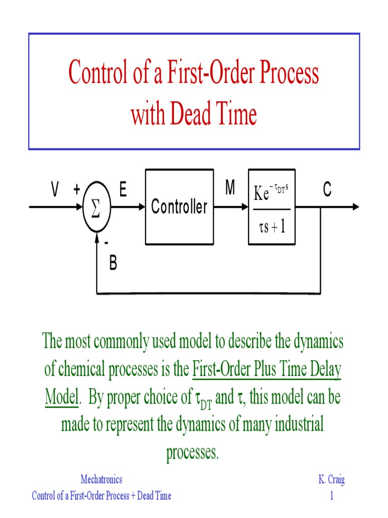 First-Order Process Time Delay 2002 | PDF | Control Theory | Electronic ...