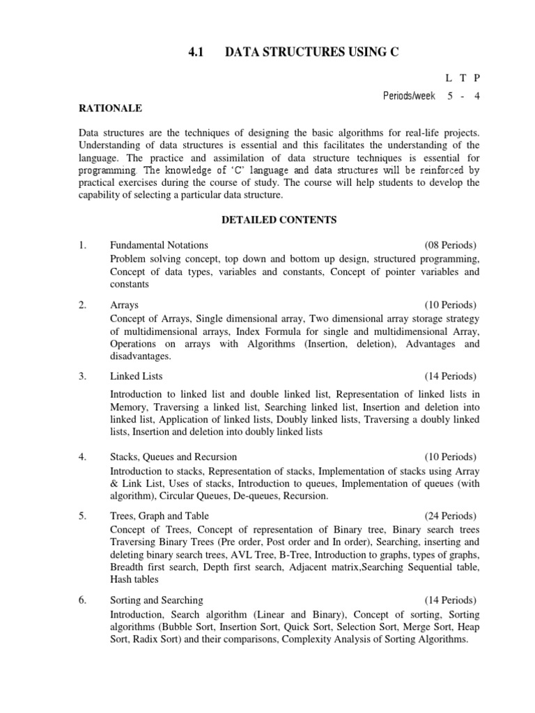 Data Structures and C Programming Guide | PDF | Computer Network | Osi ...