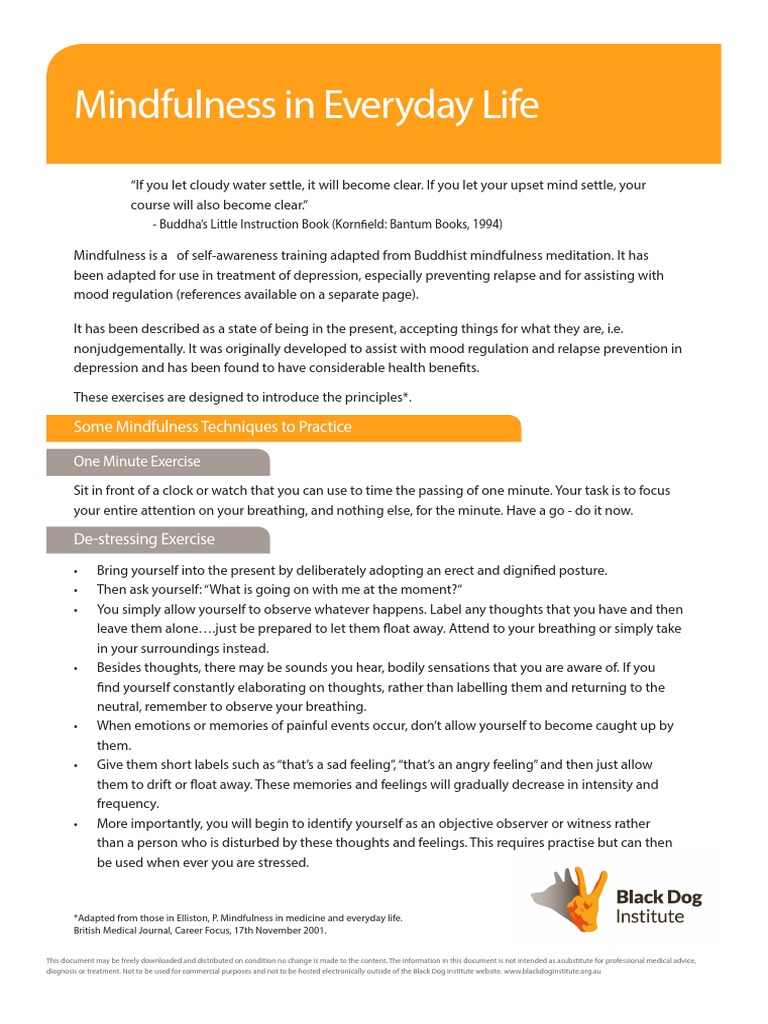 7 Mindfulnessineverydaylife (With GP Notes) | PDF | Mindfulness ...
