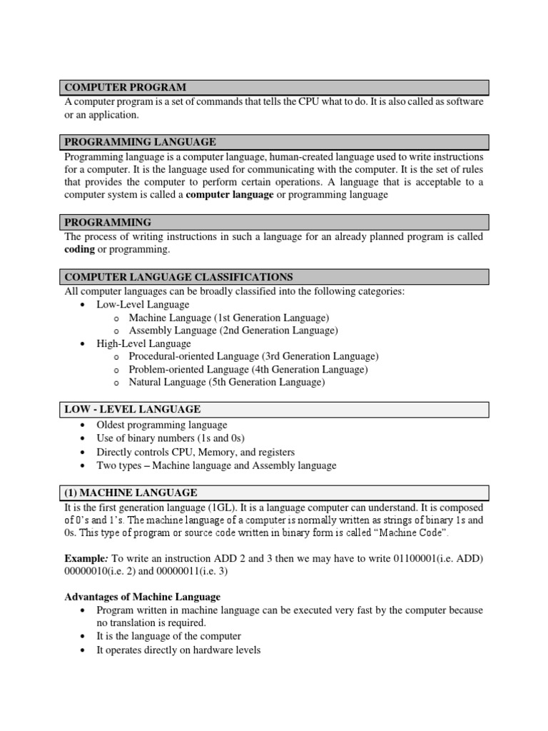 Computer Program Part 1 Pdf Assembly Language Computer Program 