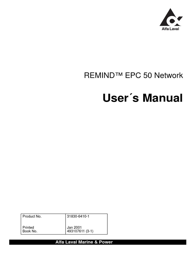 Epc 50 Alfa Laval PDF | PDF | Microsoft Windows | Computer Network