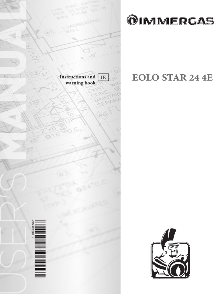 Eolo Star 24 4E NON CE - 1040470 | PDF | Water Heating | Chimney