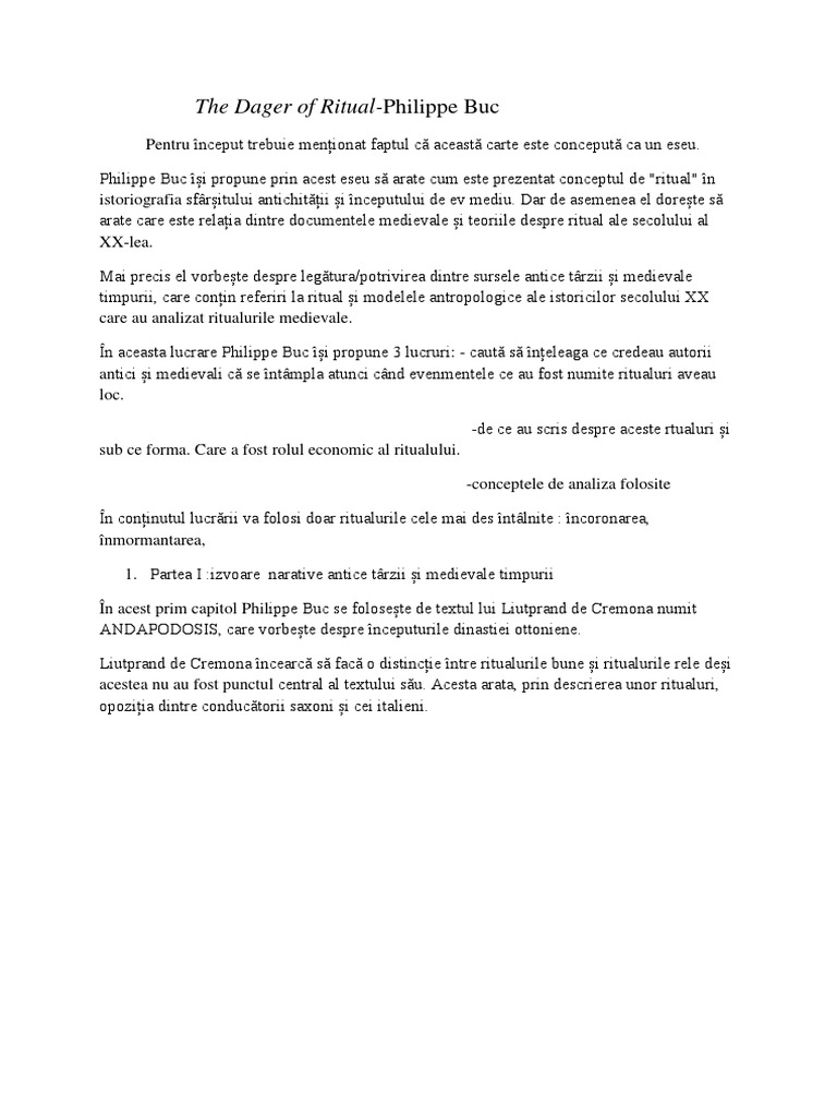 The Danger of Ritual | PDF