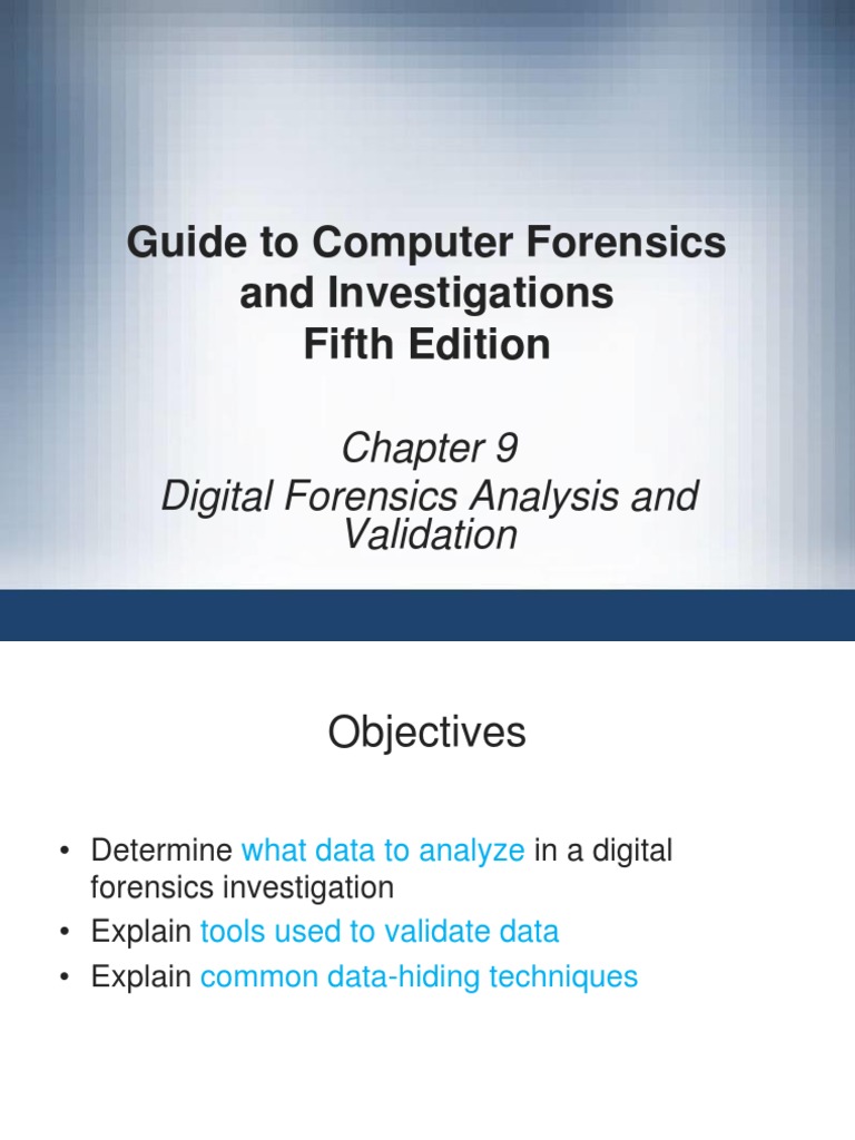 PPT ch09 | PDF | Computer Forensics | Password