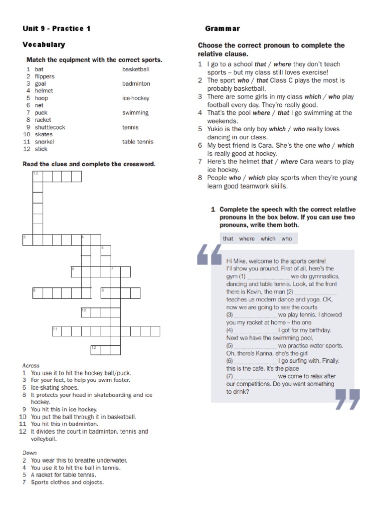 Unit 9 - Practice 1 | PDF