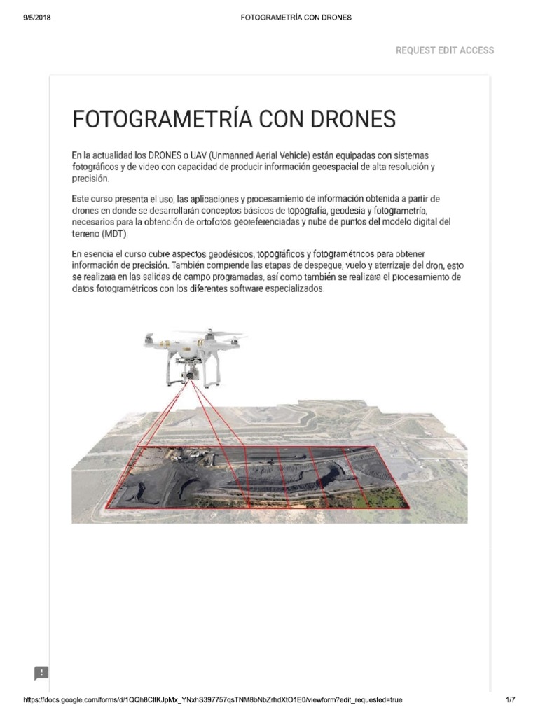 Fotogrametría Con Drones | PDF