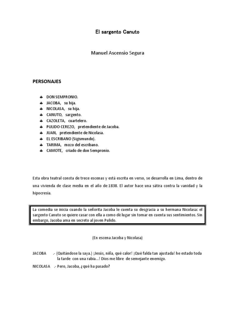 El Sargento Canuto | PDF