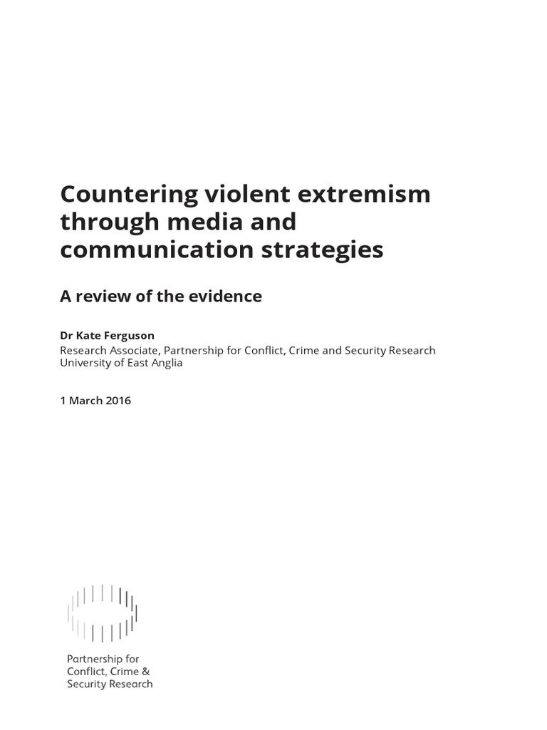 Countering Violent Extremism PDF | PDF | Violence | Propaganda