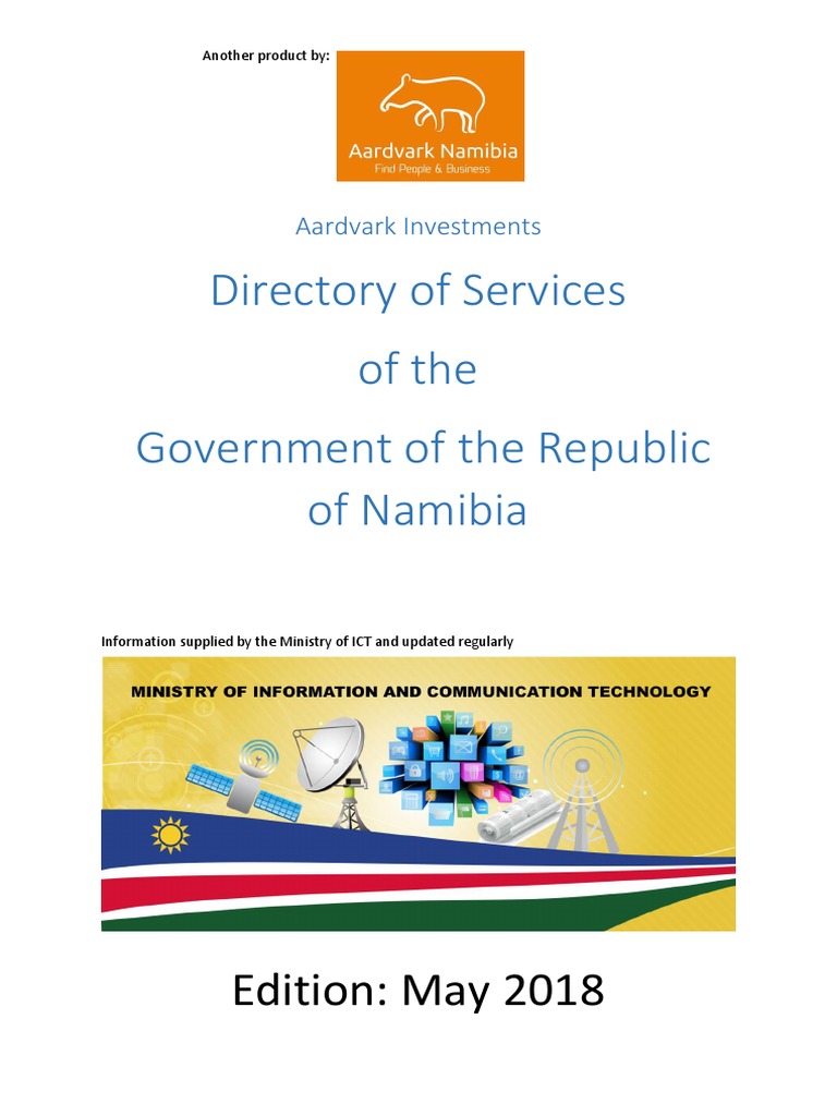 Aardvark Directory of Services of The Government of The Republic of ...