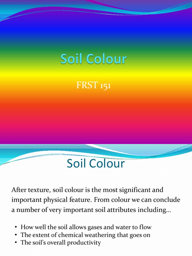 Understanding Soil Colour: Insights into Soil Drainage, Aeration, and ...