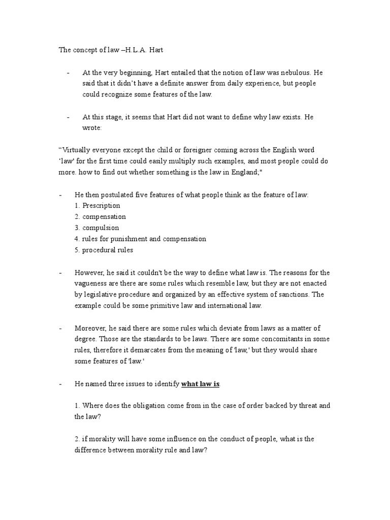 Understanding Hart's Concept of Law | PDF | United States Constitution ...