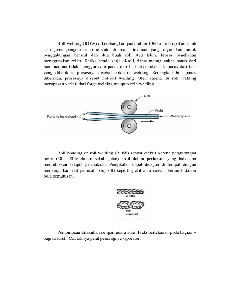 Roll Welding Process Overview | PDF