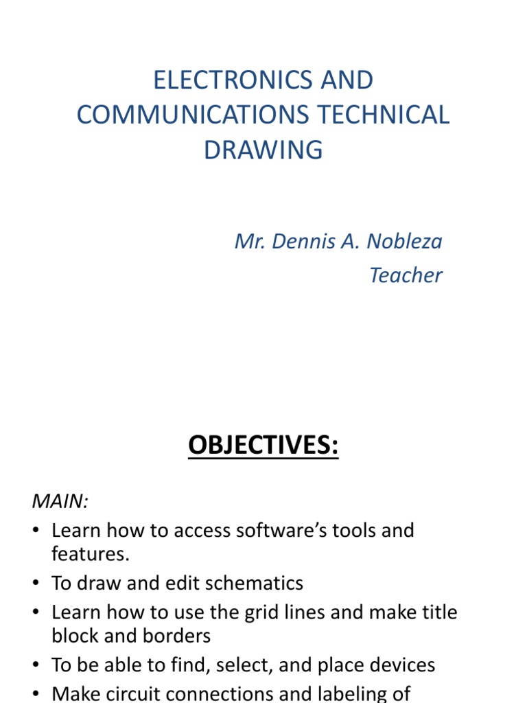 Electronics and Communications Technical Drawing | PDF | Technical ...