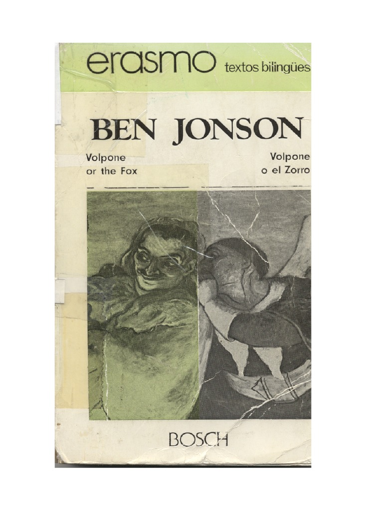 BEN JONSON. Volpone o El Zorro | PDF