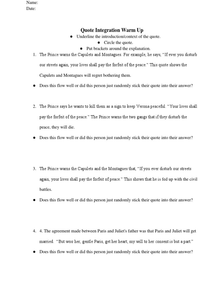 Quote Integration Review | PDF