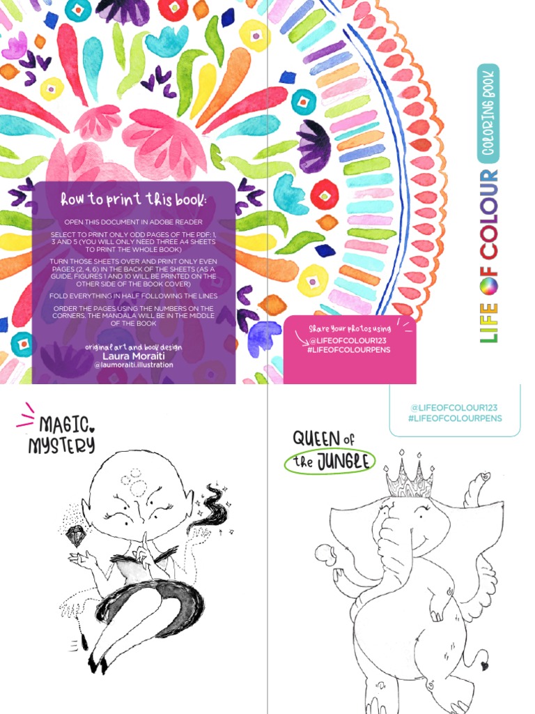 Life of Colour Coloring Book | PDF | Adobe Systems | Written Communication