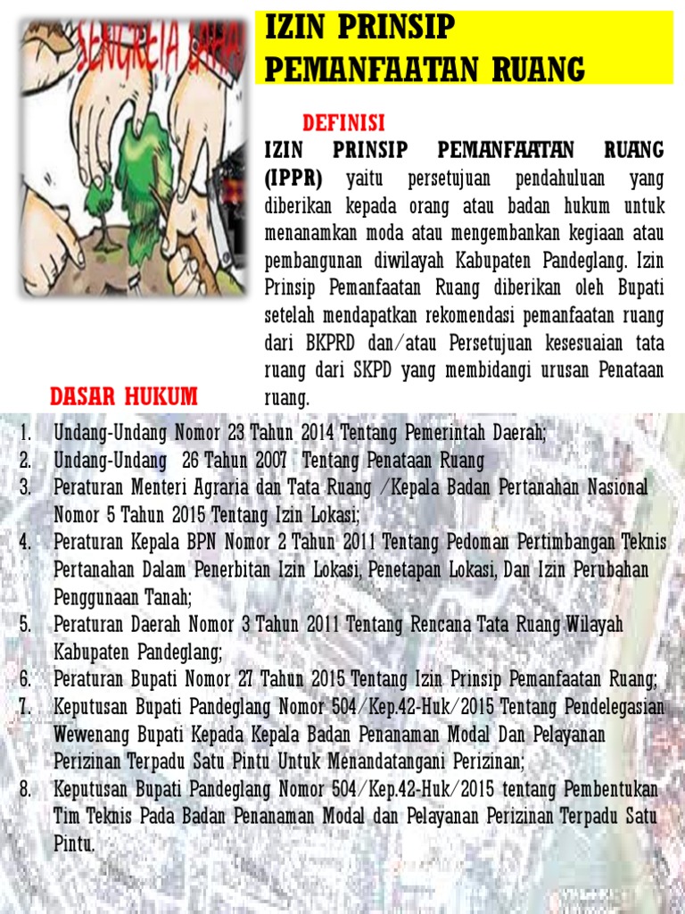 Izin Prinsip Pemanfaatan Ruang (IPPR) | PDF