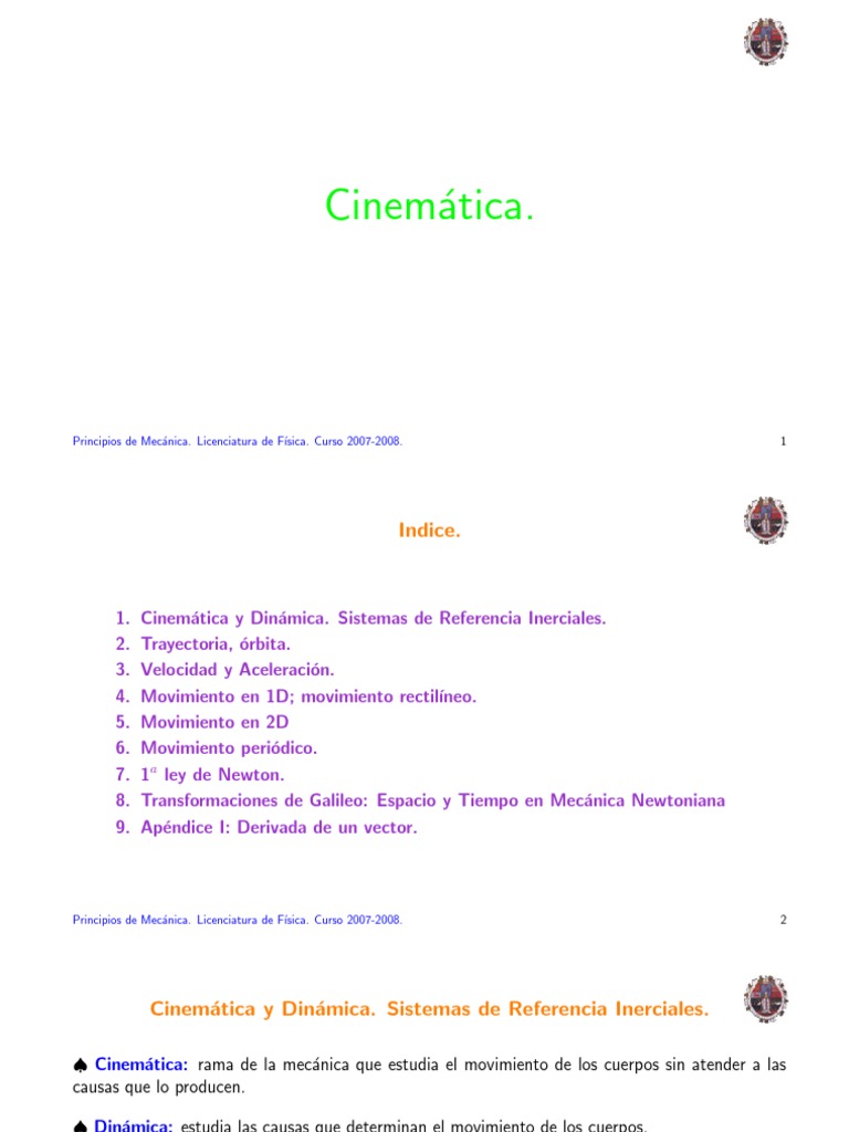 Cinematica PDF | PDF