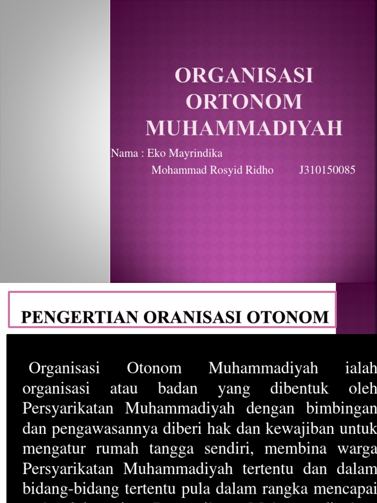Struktur Ortom Muhammadiyah | PDF