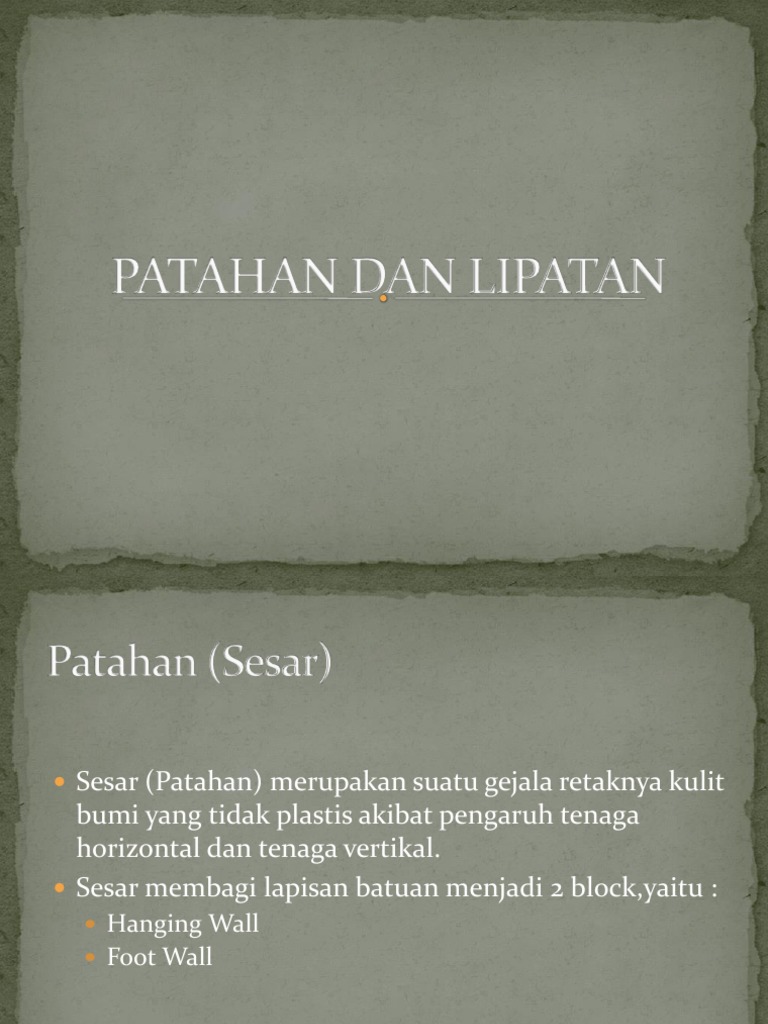 Patahan Dan Lipatan | PDF