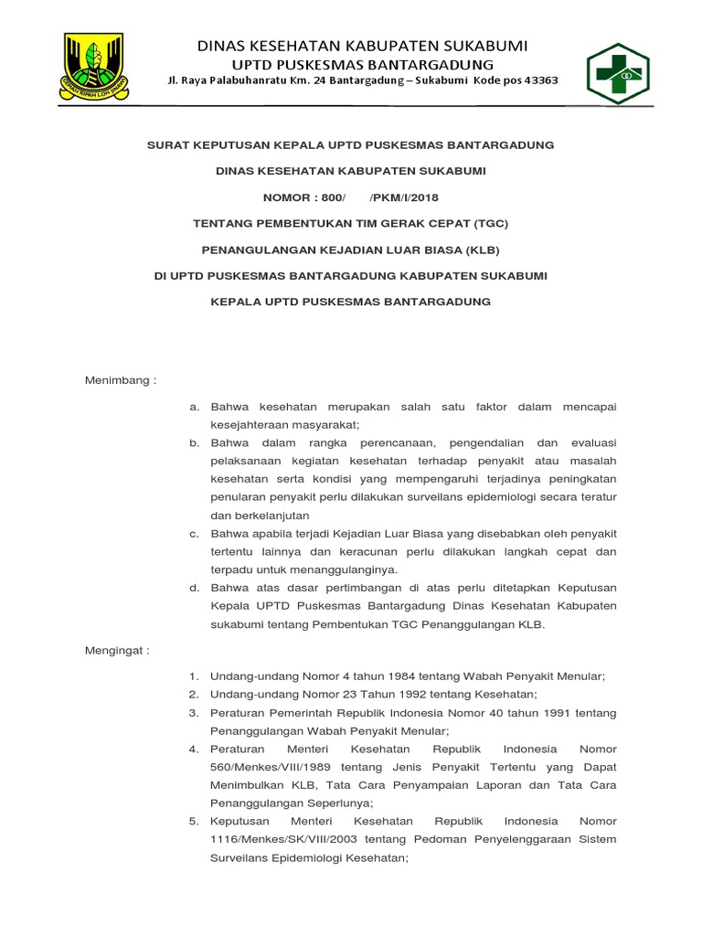 SK Tim Urc KLB | PDF