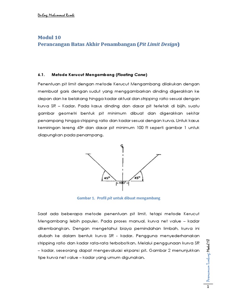 8405 Modul 10 Pit Limit Design 2 | PDF