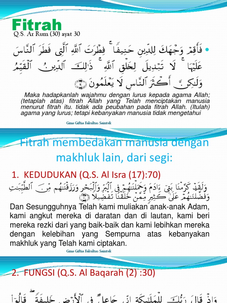 FITRAH MANUSIA | PDF