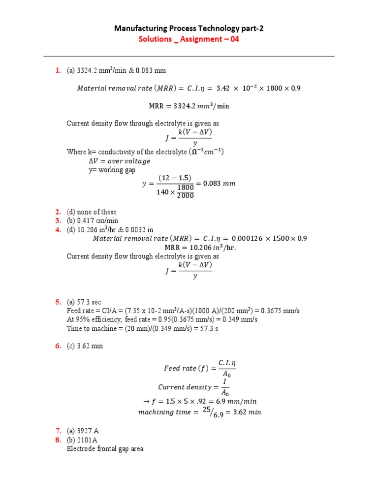 Manufacturing Process Technology Solutions | PDF