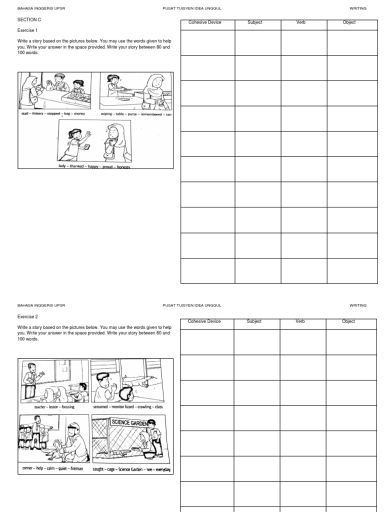 Story Writing Exercises for UPSR | PDF | Language Arts & Discipline