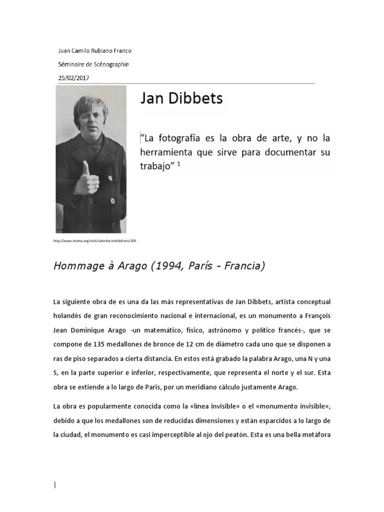 Jan Dibbets | PDF | Horizonte | Perspectiva (Gráfica)