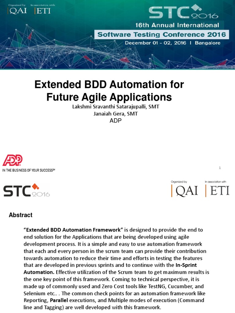 Extended BDD Automation Framework Guide | PDF | Software Engineering ...