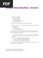 60 REAL TIME FIRST AID Multiple Choice Questions and Answers | PDF ...