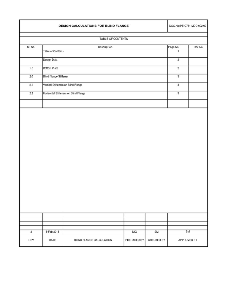 Blind Plate THK - Hydro PDF | Download Free PDF | Bending | Stress (Mechanics)