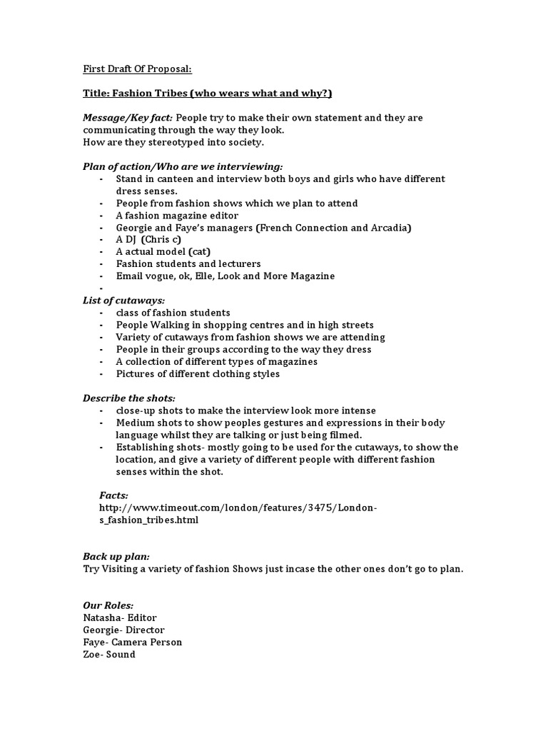 First Draft of Proposal Natasha | PDF