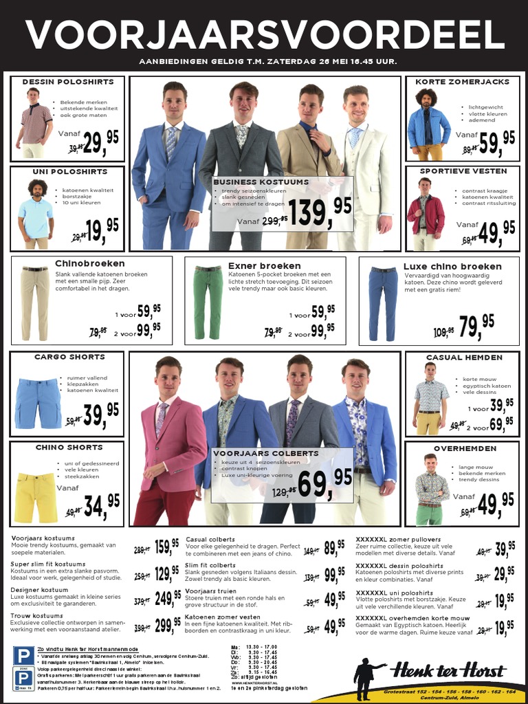 Henk ter Horst Herenmode Aanbiedingen | PDF | Clothing | Transport