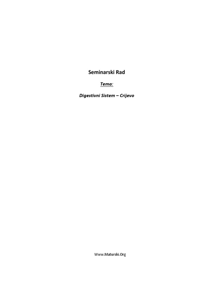 Digestivni Trakt | PDF
