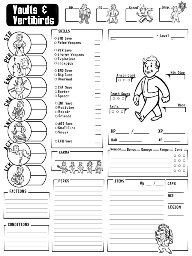 VNV Character Sheet | PDF