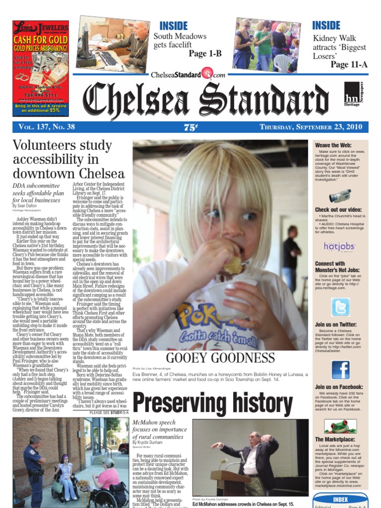 Chelsea Standard, Sept. 23, 2010 | PDF | Accessibility | World Wide Web