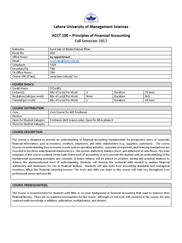 Principles of Financial Accounting | PDF | Cash Flow Statement | Inventory