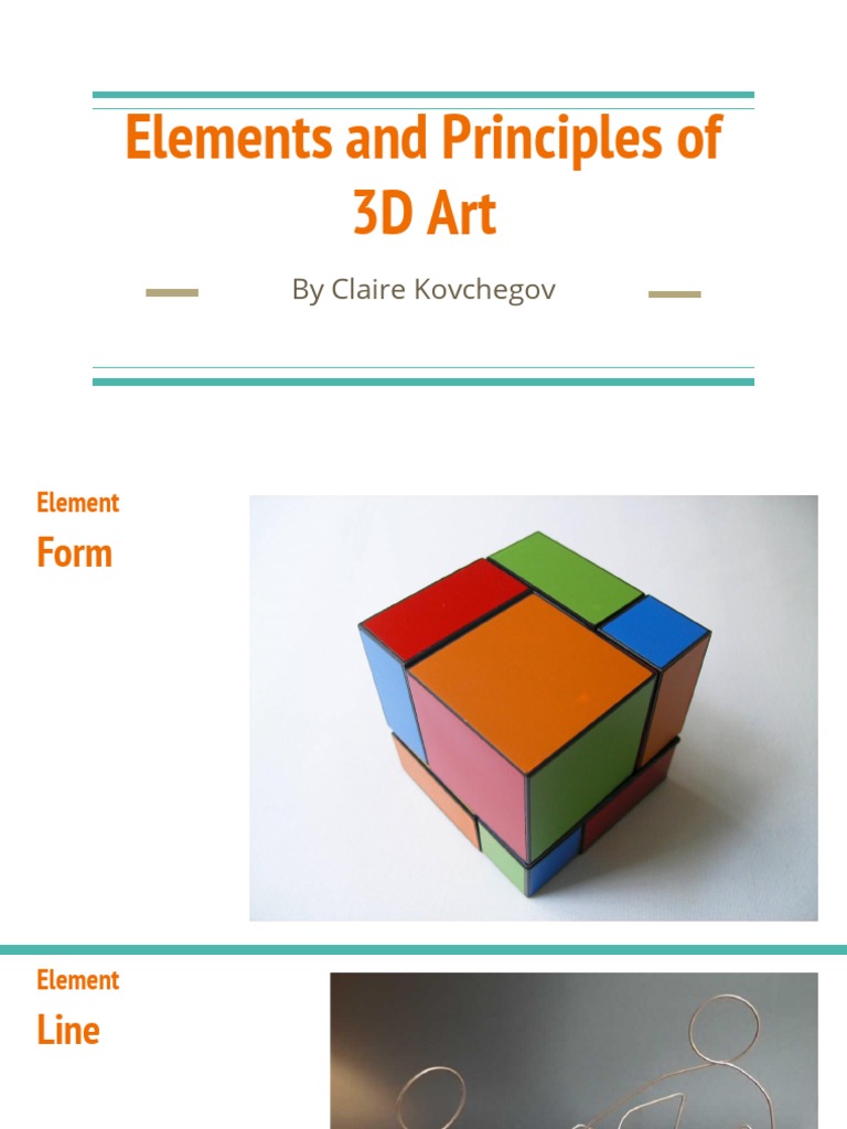 Elements and Principles of 3d Art