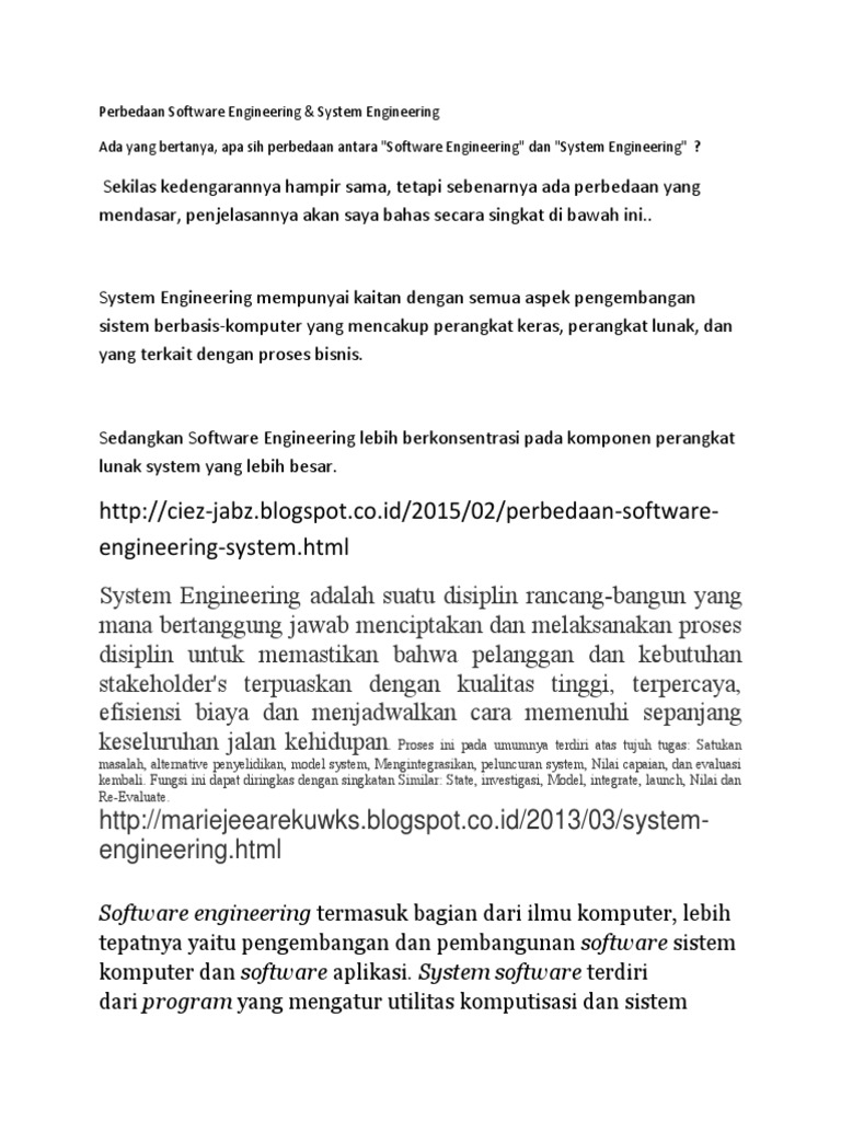 Engineering-System - HTML: Software Engineering Termasuk Bagian Dari ...