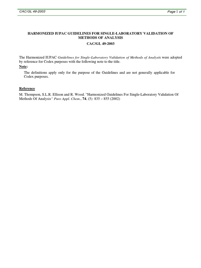 CXG - 049e Armonizare Metode PDF | PDF