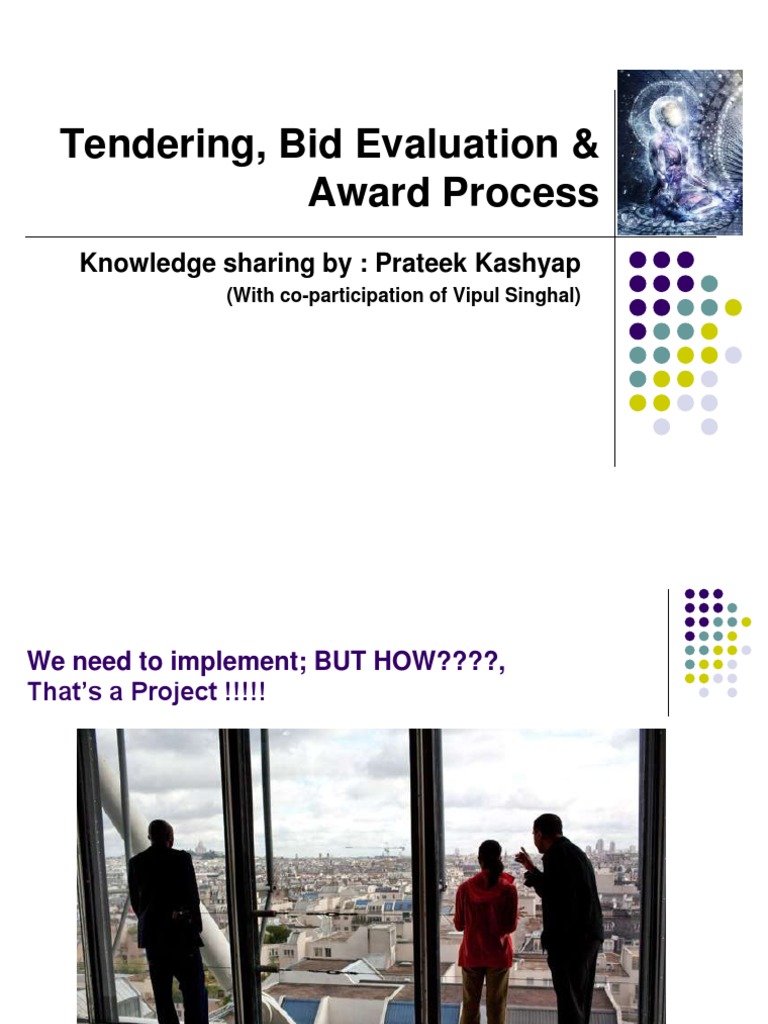 Tendering Process | PDF | Procurement | Request For Proposal