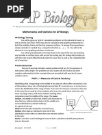 AP Biology Unit 1 Overview | PDF