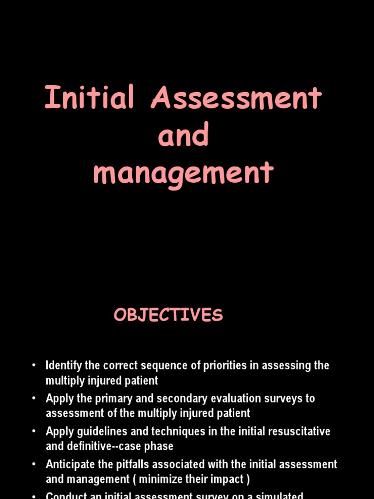 Initial Assessment and Management | PDF | Major Trauma | Emergency ...