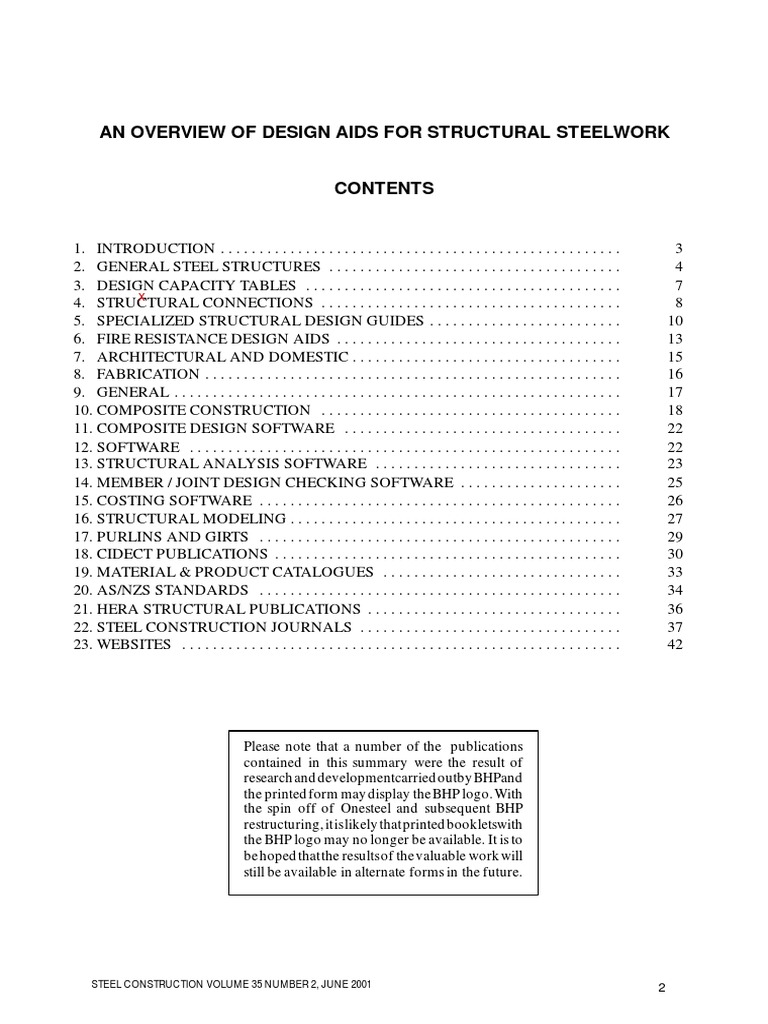 Overview of Design Aids For Structural Steel FF | PDF | Structural ...