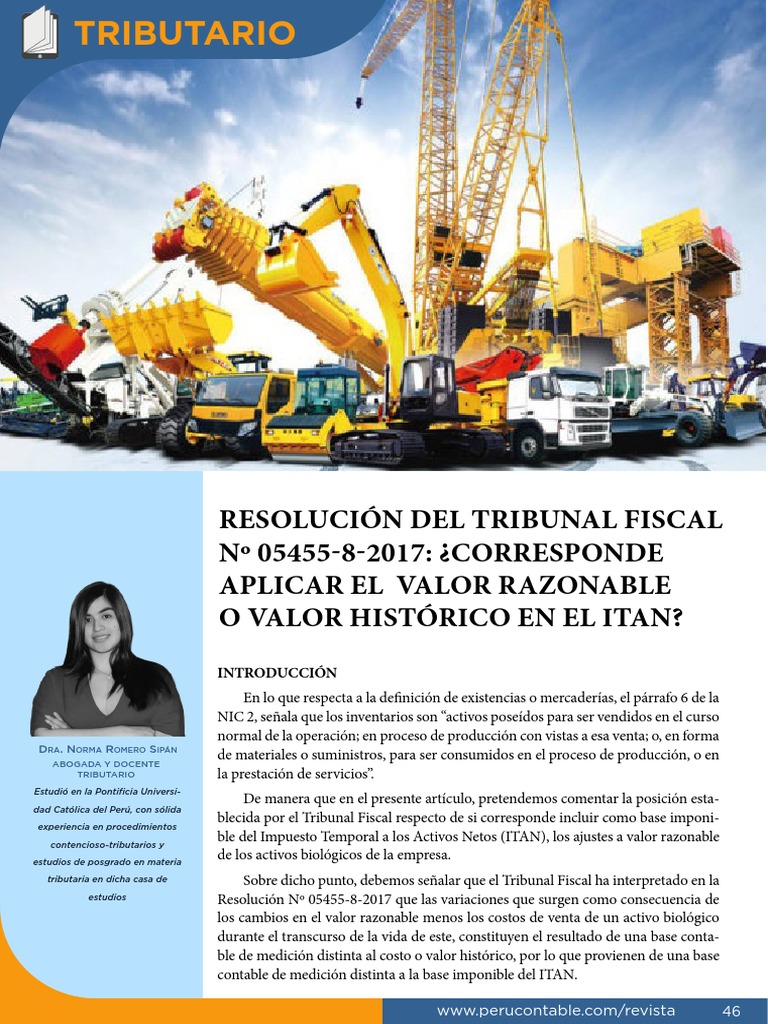 Valor Historico o Valor Razonable - Itan | PDF | Contabilidad | Impuestos