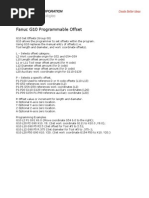 G10 CNC Offset Setting Guide | PDF