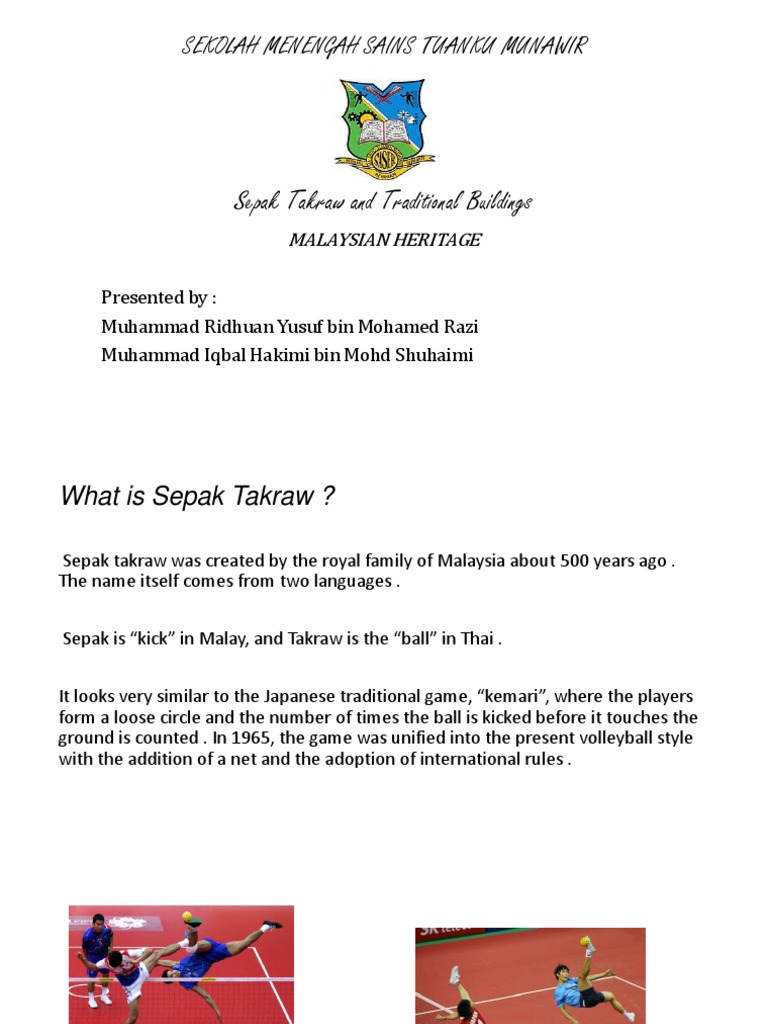 Sepak Takraw & Traditional Buildings | PDF | Games Of Physical Skill ...