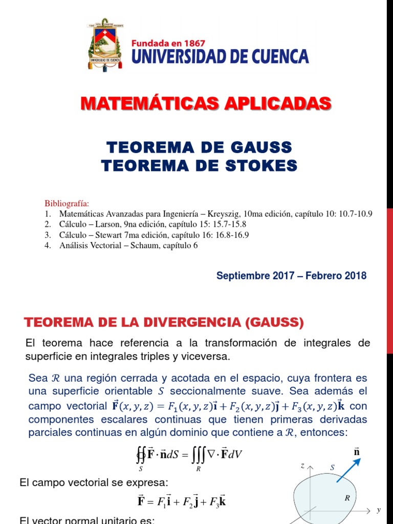 Teorema de Gauss y Stokes | PDF | Integral | Vector Euclidiano